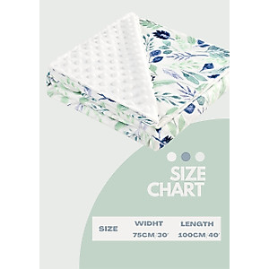 Terriboo Minky Baby Bed Blanket Newborn Mink Blanket Double Layer with Dotted Backing (Animal)