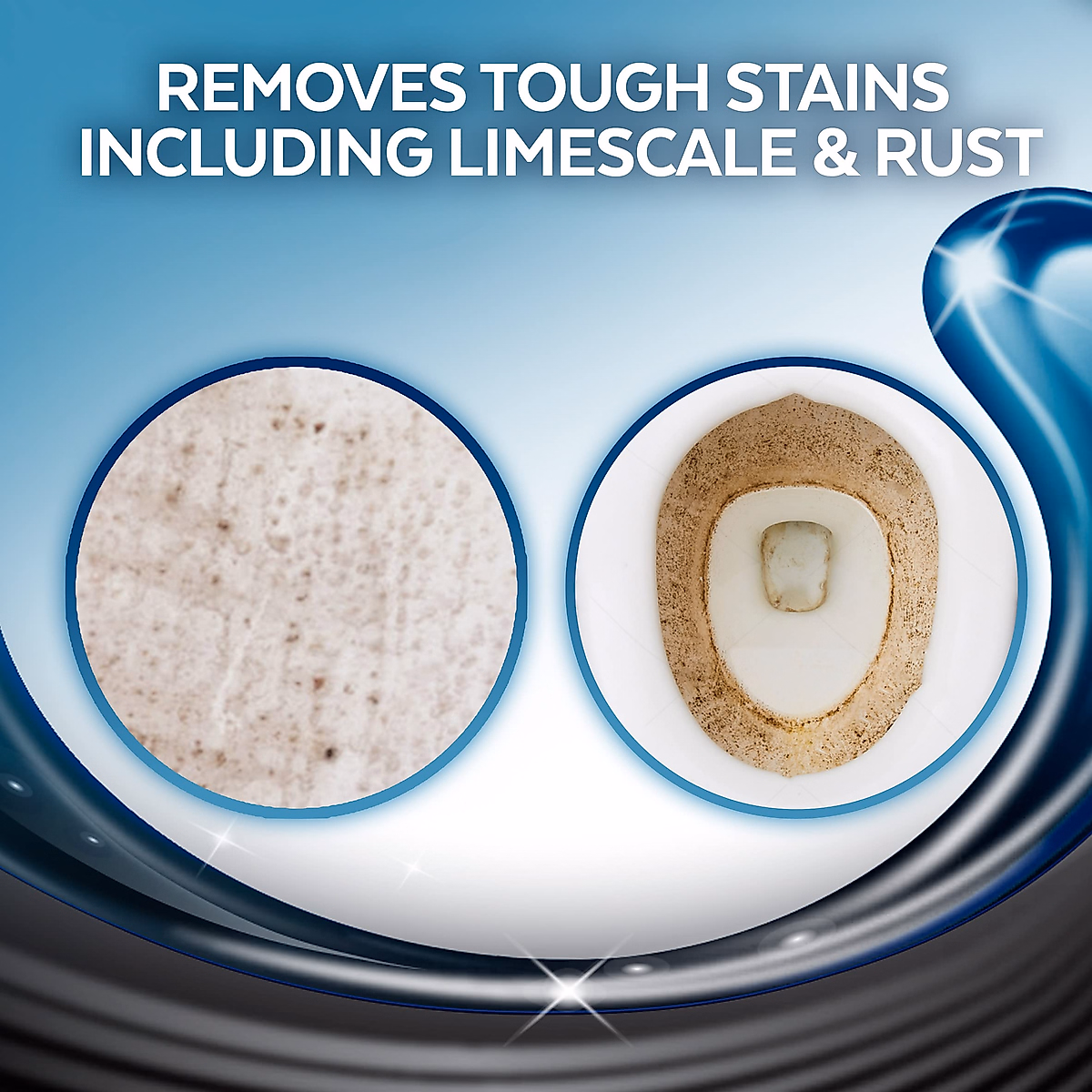 Lysol Lime & Rust Remover Toilet Bowl Cleaner, 48oz (2X24oz), 10X Cleaning Power