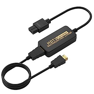 Hisewen N64 to HDMI Converter, Gamecube hdmi adapter, HDMI Cable for Nintendo 64/ Gamecube/SNES/SFC/NGC