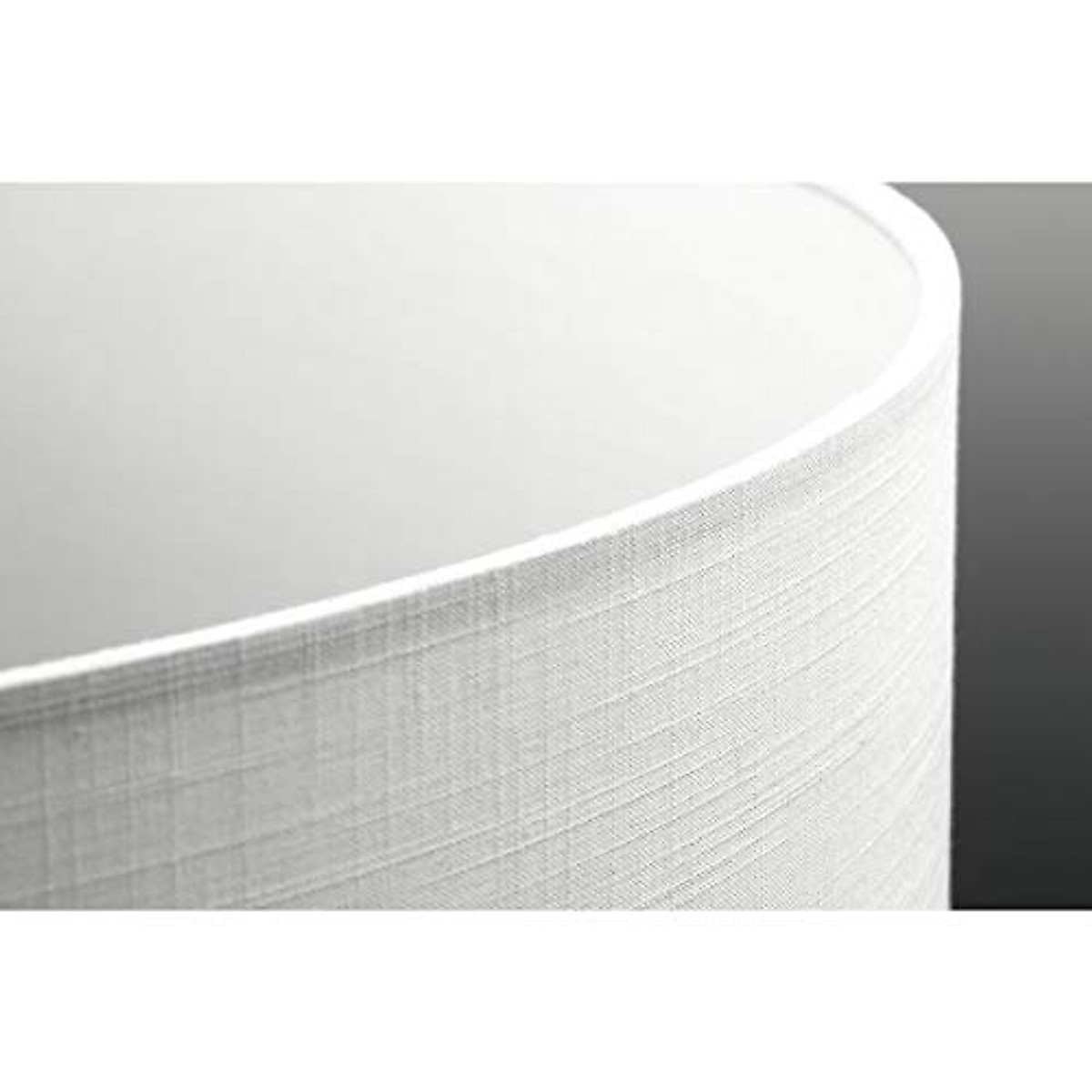 Drum Shade Collection 5-Light White Textured Linen Shade Farmhouse Chandelier Light Antique Bronze