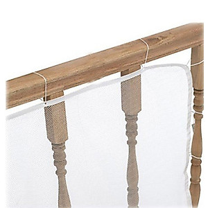 Hillento Children Safety Rail Balcony Stairs Net Banister Stair Safety Net for Kids/Pet/Toy Safety on Indoor/Outdoor Stairs, Balcony, or Patios, Stairs Protector, 9.8 x 2.5 ft, White