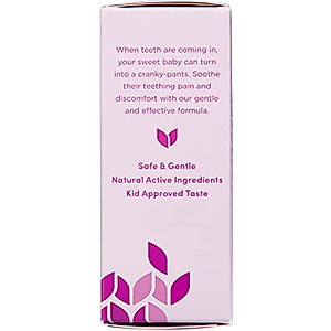 Hyland's Naturals Baby Oral Pain Relief Tablets with Chamomilla, Soothing Natural Relief of Oral Discomfort, Irritability, and Swelling, 125 Count