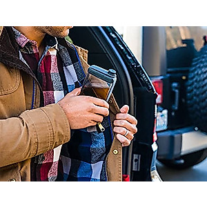 Rabbit Leak-Free Discreet Flask (Black) - R4-06138 3.25" x 1.2" x 6"