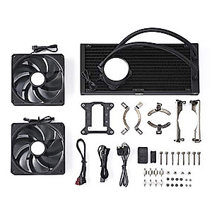 Cooler Master MasterLiquid ML280 Mirror ARGB CPU Liquid Cooler - 3rd Gen. Pump AIO Water Cooling System, 2 x 140mm SickleFlow V2 Fans, Enhanced 280mm Radiator - AMD & Intel Socket Compatible
