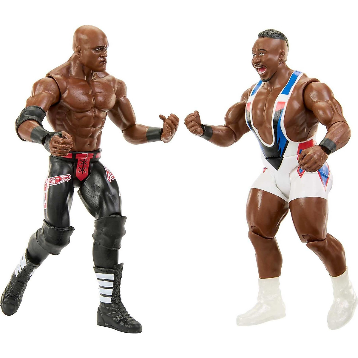 Mattel WWE Big E vs Bobby Lashley Championship Showdown Action Figure 2-Pack with Mattel WWE Championship, 6-inch