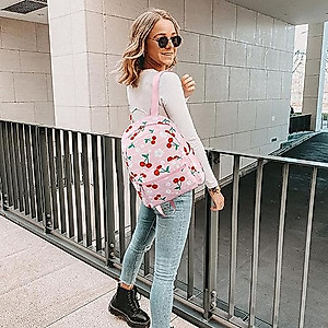 CAMTOP Mini Backpack Girls Teens Cute Cherry Small Backpack Purse Casual Travel School Bag
