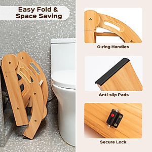 StrongTek Kids Kitchen Step Stool with Pulley - Toddler Learning Tower and Kitchen Helper Stool for Toddlers, Featuring a Removable Rod and Dual-Purpose Blackboard, Promotes Engagement