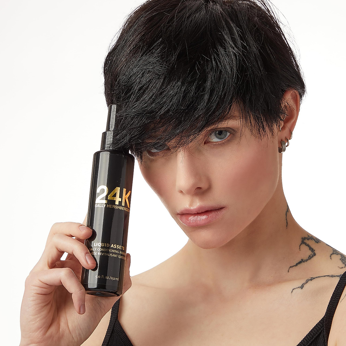 Sally Hershberger 24K Liquid Assets Daily Conditioning Remedy - Weightless Leave-In Treatment for Luscious, Refreshed Locks - Bonding, Keratin-Fortified Formula - Paraben And Phthalate Free - 150 ml