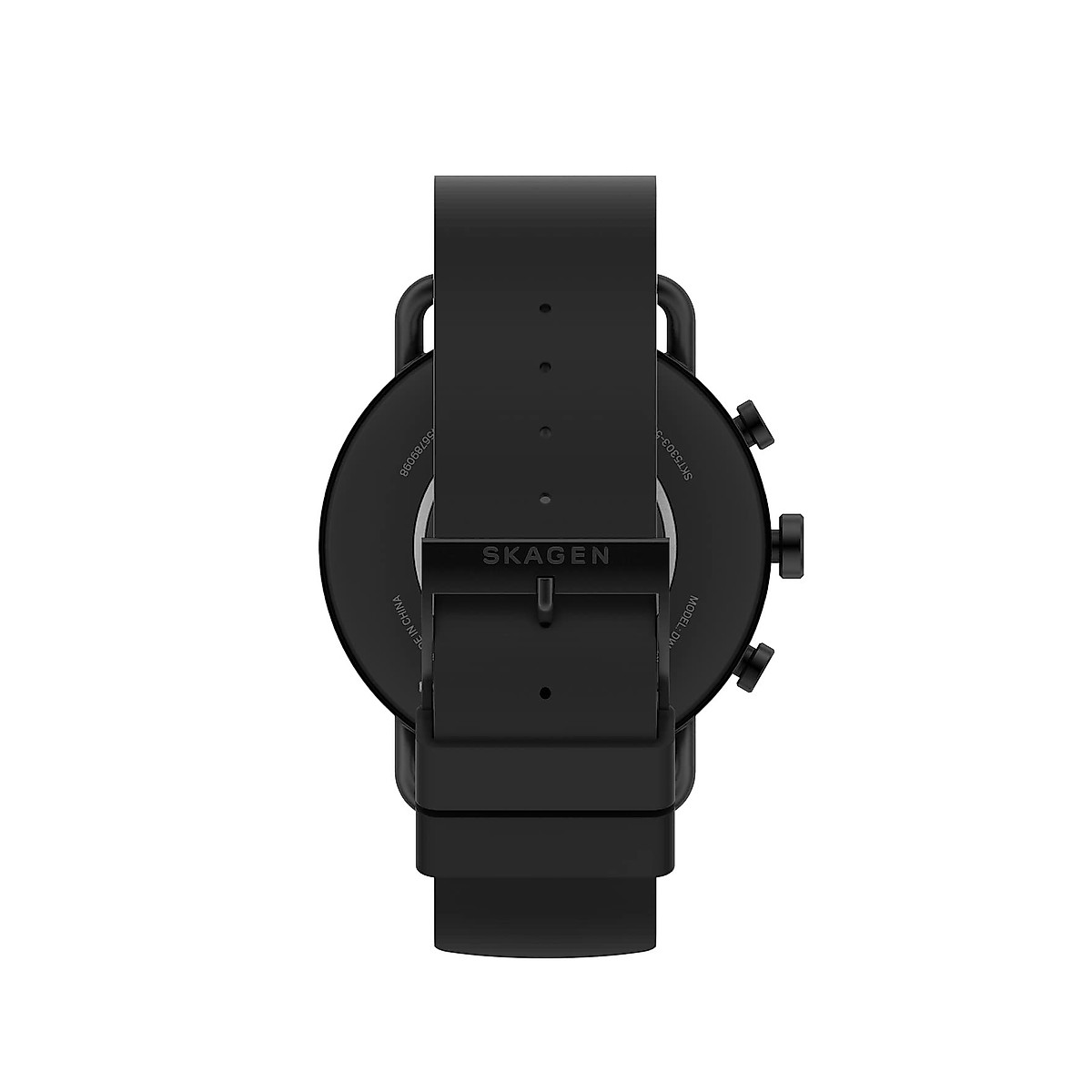 Skagen Falster Men's Gen 6 Stainless Steel Smartwatch Powered with Wear OS by Google with Speaker, Heart Rate, GPS, NFC, and Smartphone Notifications Color: Black (Model: SKT5303V)