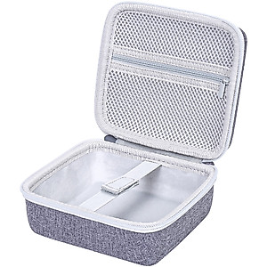 Aenllosi Hard Storage Case Compatible with Makeid E1 Label Maker and 12PCS Label Printer Tape Rolls and USB Charging Cable,Portable Label Machine Holder(Case Only)