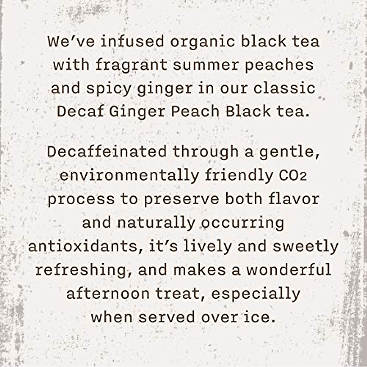 Allegro Tea Organic Decaf Ginger Peach Black Tea Bags, 20 Count