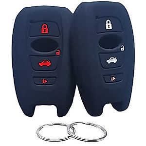 REPROTECTING Silicone Rubber Key Fob Cover Compatible with 2014-2023 Subaru Ascent BRZ Crosstrek Forester Impreza Legacy Outback WRX WRX STI XV Crosstrek YQ14AHC HYQ14AHK