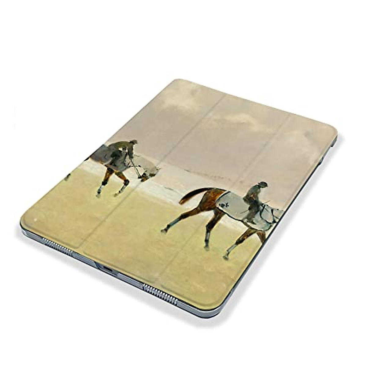 Kawaii Runing Men Horse Animal case Compatible with iPad Mini Air Pro 7.9 8.3 9.7 10.2 10.9 11 12.9 inch Pattern Cover New 2022 2021 Trifold Stand 3 4 5 6 7 8 9 Generation 40 (8.3 Mini 6)