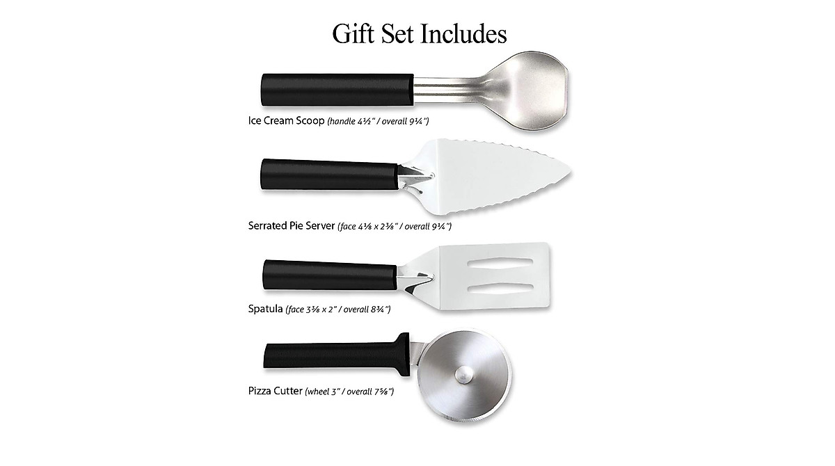 Rada 4-Piece Kitchen Utensil Gift Set Stainless Steel Made in USA