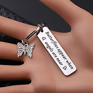 MAOFAED Butterfly Gift Butterfly Memorial Gift Butterfly Lover Gift Butterflies Appear When Angels are Near
