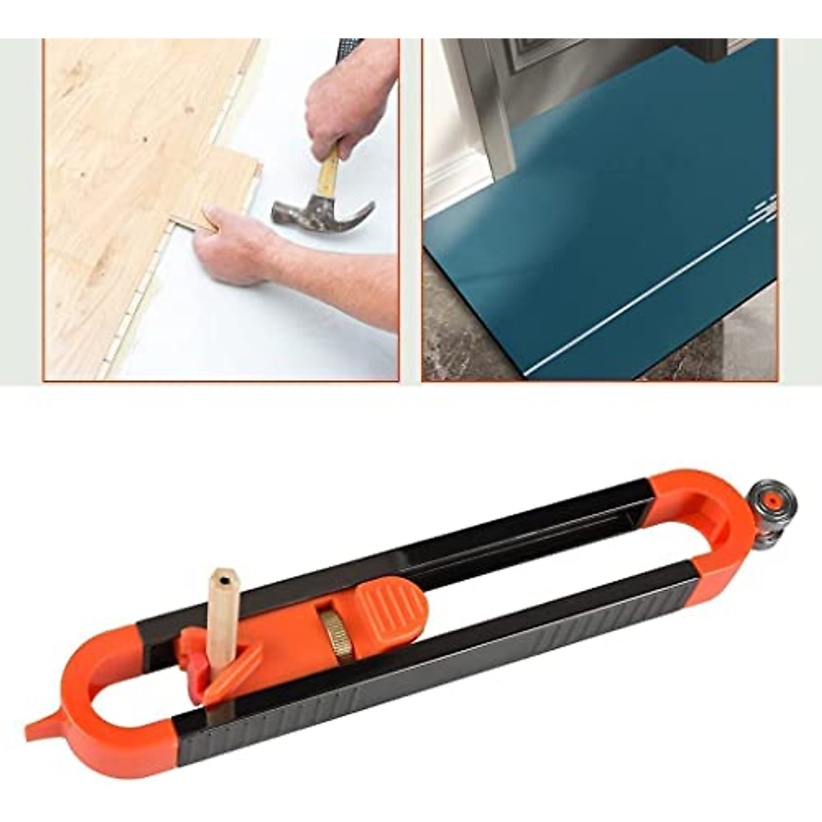 GOZWELL Precise Contour Scribe Tool with Lock for Pencil - Woodworking Edge Corner Measuring Profile Duplicator (1 Pack)