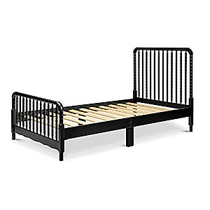 DaVinci Jenny Lind Twin-Bed with Wood Spindle Posts in Ebony-Mattress Support Slats Included