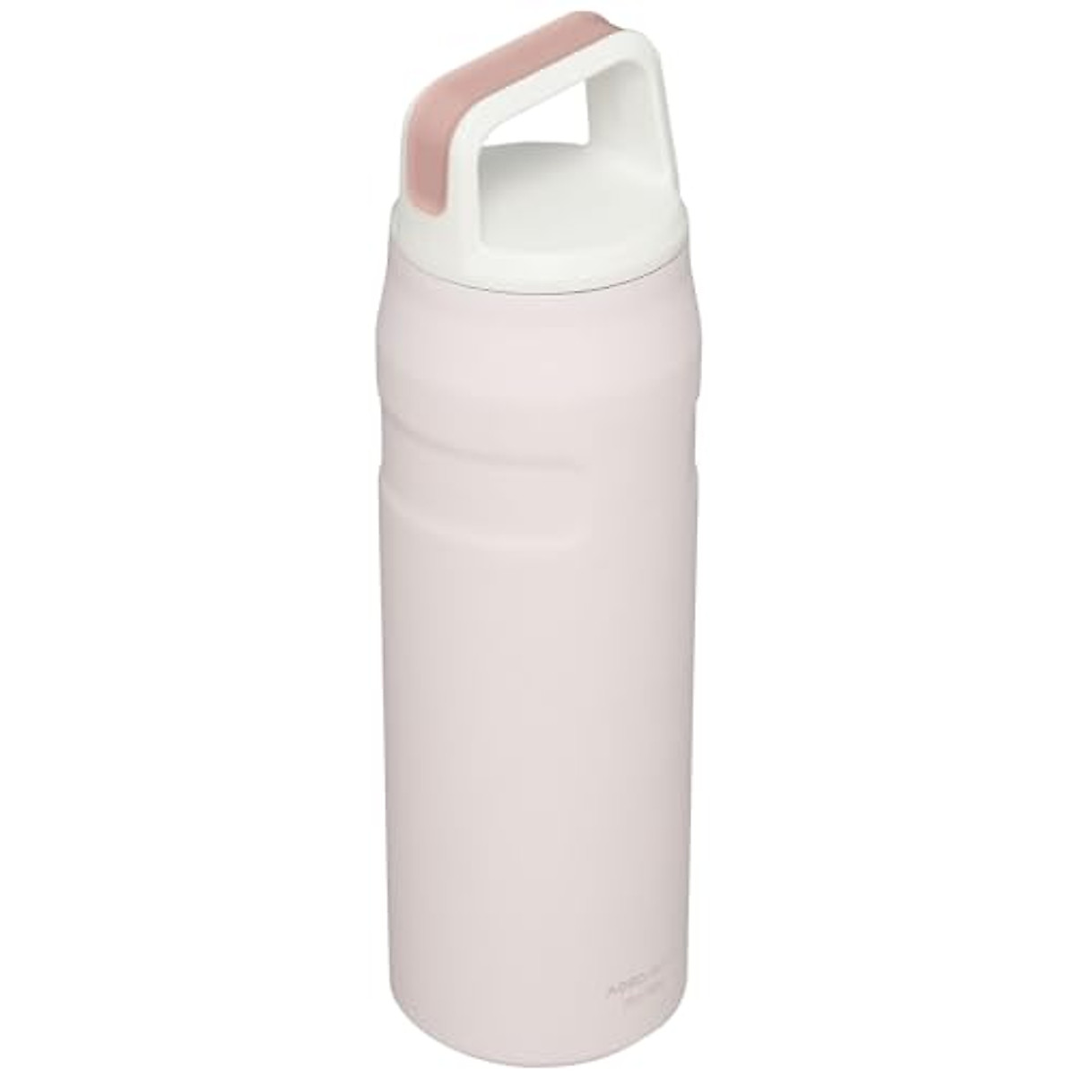Stanley IceFlow Cap and Carry+ Water Bottle 24 OZ | Wide Mouth Twist Lid | Lightweight & Leakproof for Travel & Gym | Insulated Stainless Steel | BPA-Free | Rose Quartz Glimmer