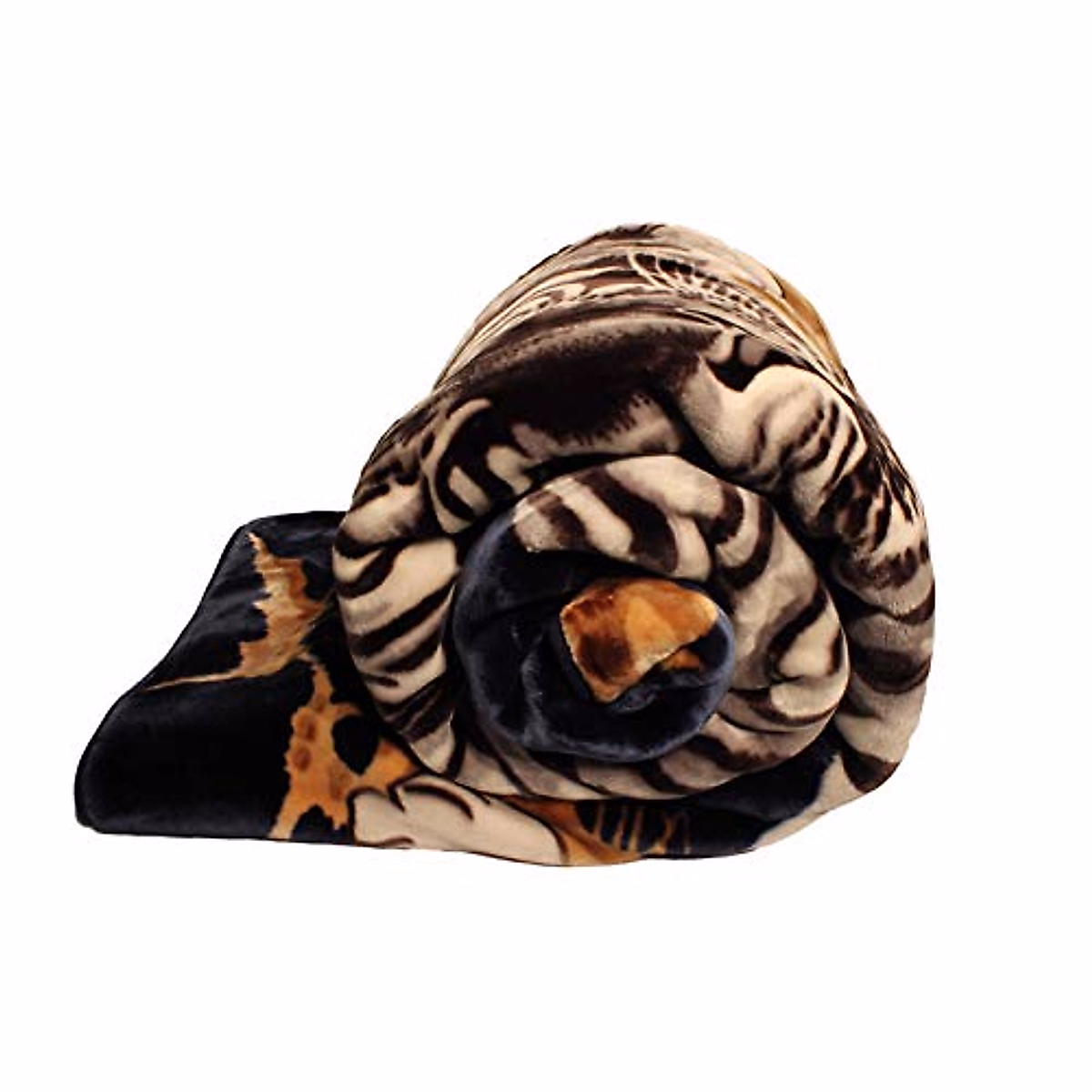 White Tiger Blanket I Korean style Mink Ultra Silky Soft Reversible Bed comforter bedspread bedding Cobias I Heavy thick weight I Perfect for Winter and Warm for all season throw(Queen, 71 Tiger Blue)