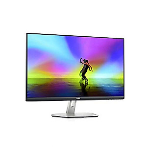 Dell S2721H 27 Inch Full HD 1080p, AMD FreeSync IPS Ultra-Thin Bezel Monitor, Built-in Speakers, Silver, Black