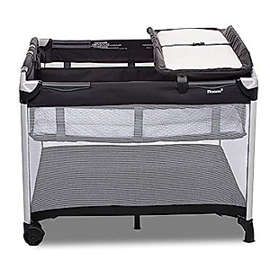 Joovy Room Twin Nursery Center with Bassinet, -Playard Sold Separately, 1 Count (Pack of 1)