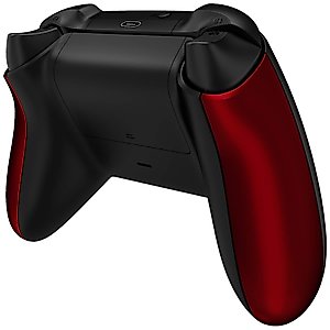 eXtremeRate Controller Grip for Xbox Series X & S, Scarlet Red Soft Touch Comfortable Left Right Side Rails, Replacement Parts Rear Shell for Xbox Core Wireless Controller [Controller Excluded]