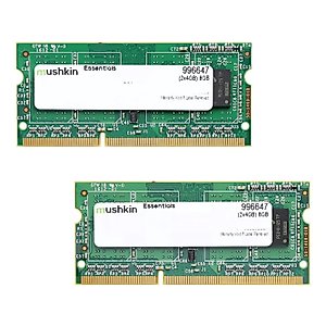Mushkin Essentials – DDR3 Laptop DRAM – 8GB Memory Single SODIMM – DDR3L-1600MHz (PC3L-12800) CL-11 – 204-pin 1.35LV Notebook RAM – Low-Voltage – (992038)
