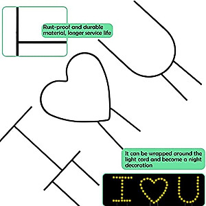 3 Pcs Plants Climbing Holder Rack I Love U Shape Metal Iron Climbing Plant Frame for Vines Ivy Roses