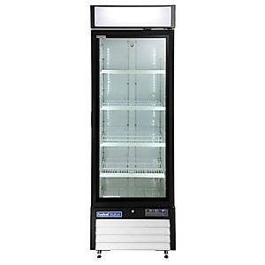 Kratos Refrigeration 69K-826 Commercial Swing Glass Door Freezer, 1 Door, 27"wide, 23 cu ft, White