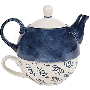 Pavilion - Mom Life Is The Best Life - 15 Oz Teapot & 8 Oz Teacup Tea For One Set