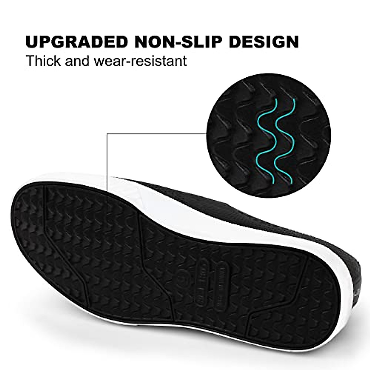 Harvest Land Womens Garden Clogs Shoes Quick Drying Breathable Water Shoes Slip-On Summer Outdoor Beach Sand Sandals Black Size 8