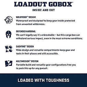 YETI LoadOut GoBox 15 Divided Cargo Case, Charcoal