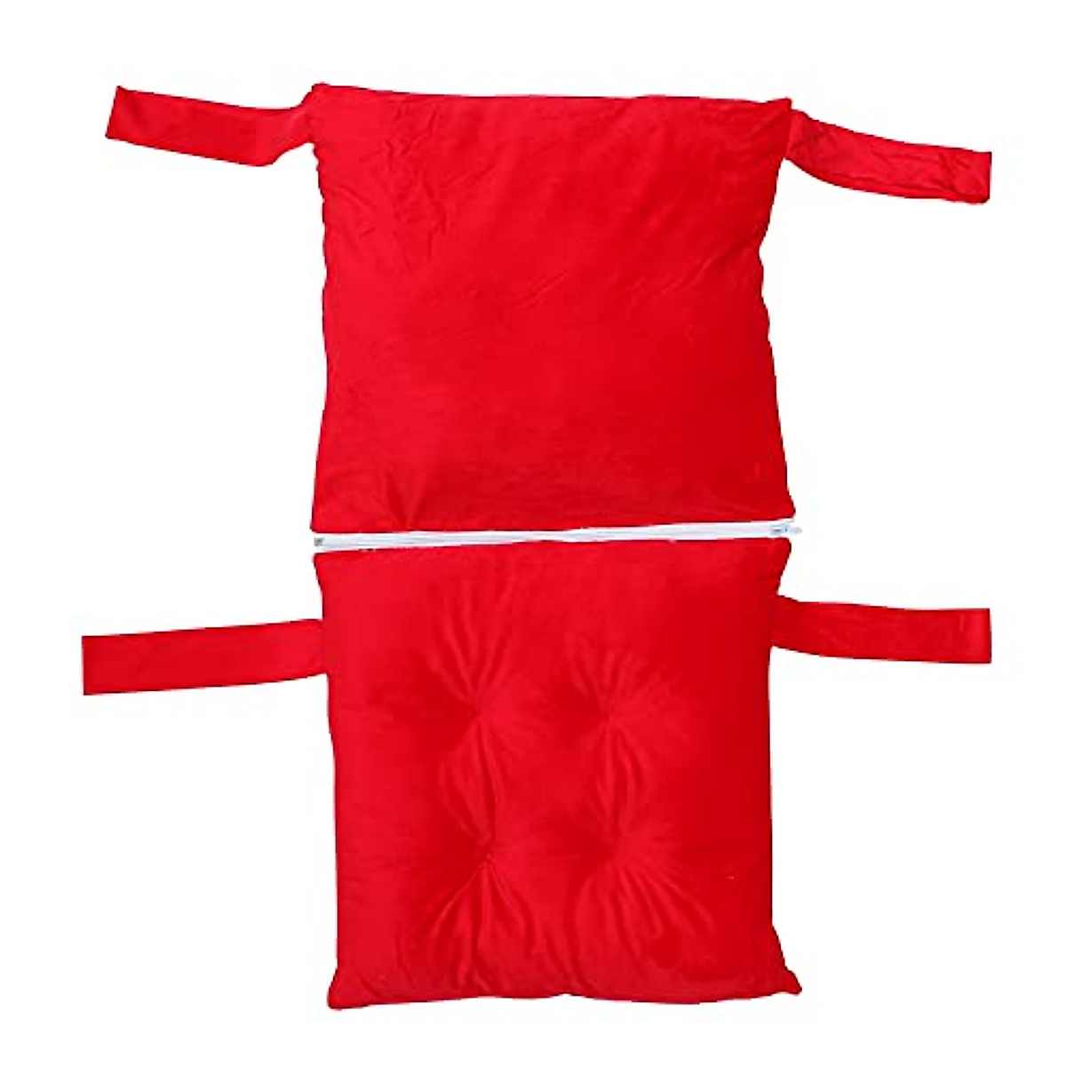 DOITOOL Outdoor Chair Cushions Recliner Glider Rocking Chair Cushion and Pads Set Non- Chair Cushions Back and Cushion for Indoor Outdoor Office Home (Red) Outdoor Glider Car Seat Cushion