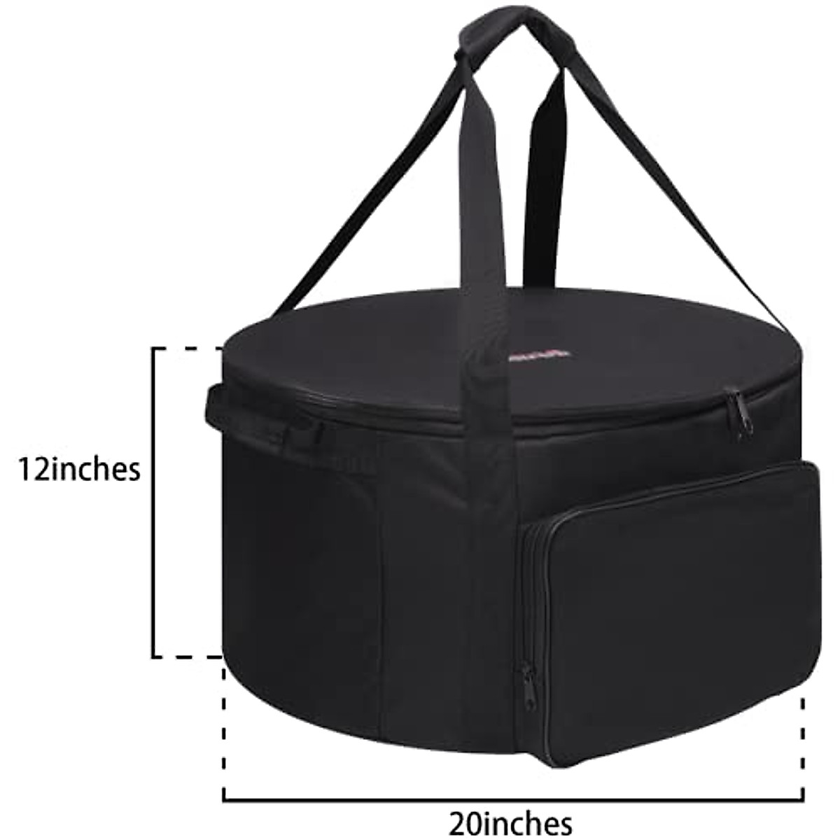 Outland Fire Bowl Carry Bag, Faunia 19-in Fire Pit Bag 600D Oxford Fabric Compatible with Outland Firebowl 893 870 823, Fire Pit Storage Case for RV Travel & Camping, Black, Bag Only