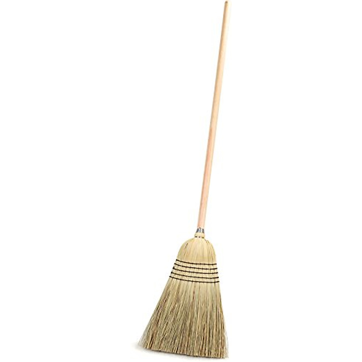 Carlisle FoodService Products 4135067 Commercial Corn Broom with Solid Wood Handle, 12" Wide