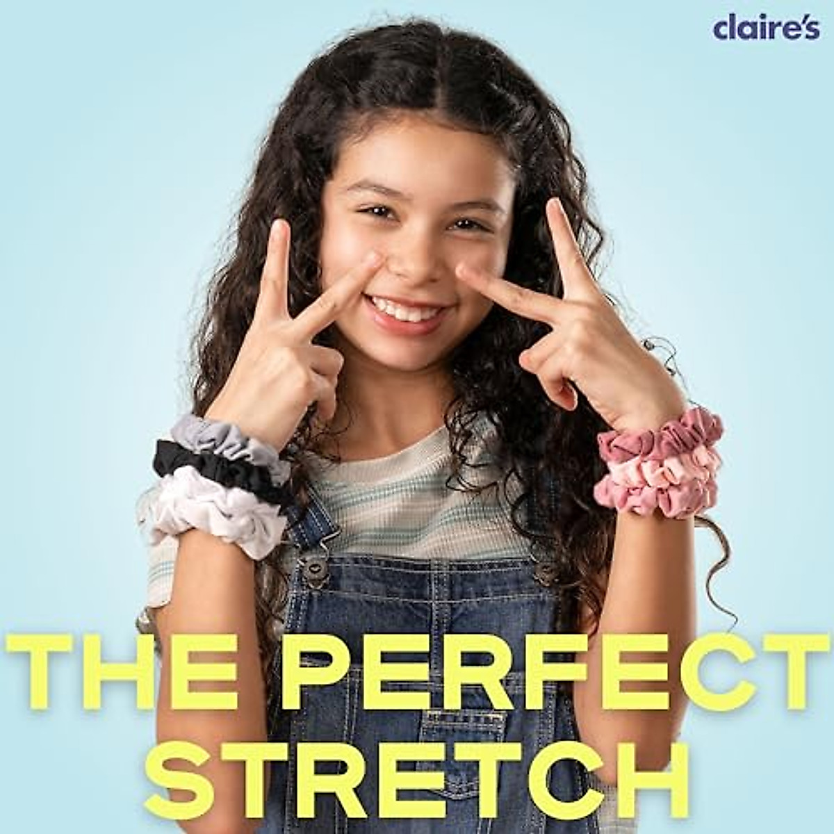 Claire's Hair Scrunchies for Teen Girls and Kids - No Damage Hair Tie for Fun and Fashion - Multi-Color - 7 pk