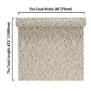 CHICHOME 472"x30" Granite Contact Paper Brown Terrazzo Contact Paper Peel and Stick Granite Countertops Marble Contact Paper Waterproof Self Adhesive Removable Vinyl for Bathroom Kitchen Countertop