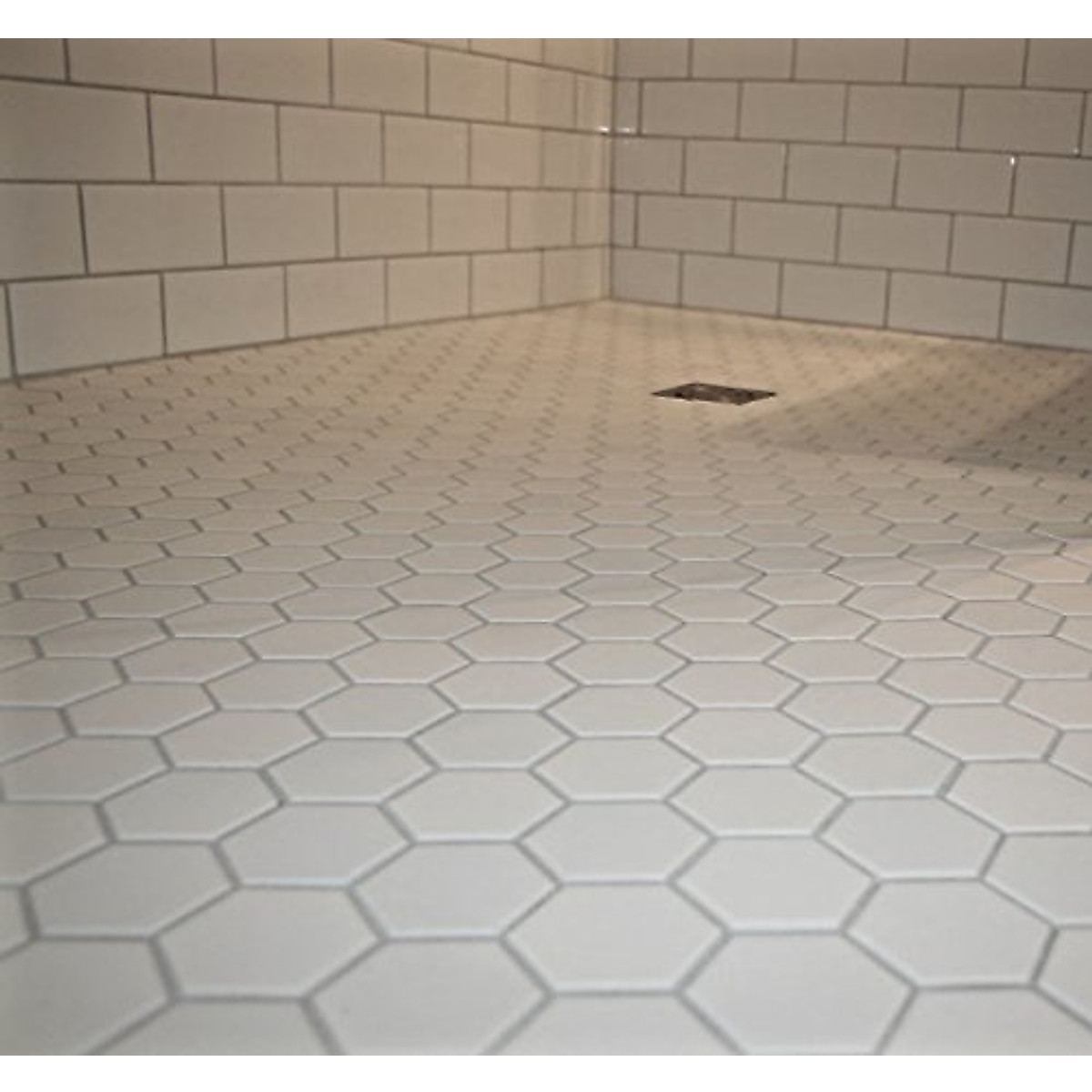 White 2" Hexagon Porcelain Mosaic Floor and Wall Backsplash Kitchen Bath