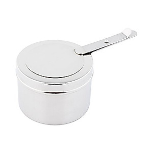 Restaurantware Stainless Steel Chafer Wick Fuel and Sterno Canned Heat Holder with Safety Cover: Perfect for Buffets and Catering Events - Fits Canisters up to 8-OZ - 1-CT