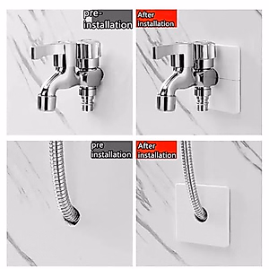 Wall Split Flange Plumbing Cover Plates, Square Shower Arm Flange Escutcheon Plate Wall Split Pipe Flange Cover Plate for Fixed Shower Head Faucet Standard 1.3 Inch Pipes (33mm/1.3in)