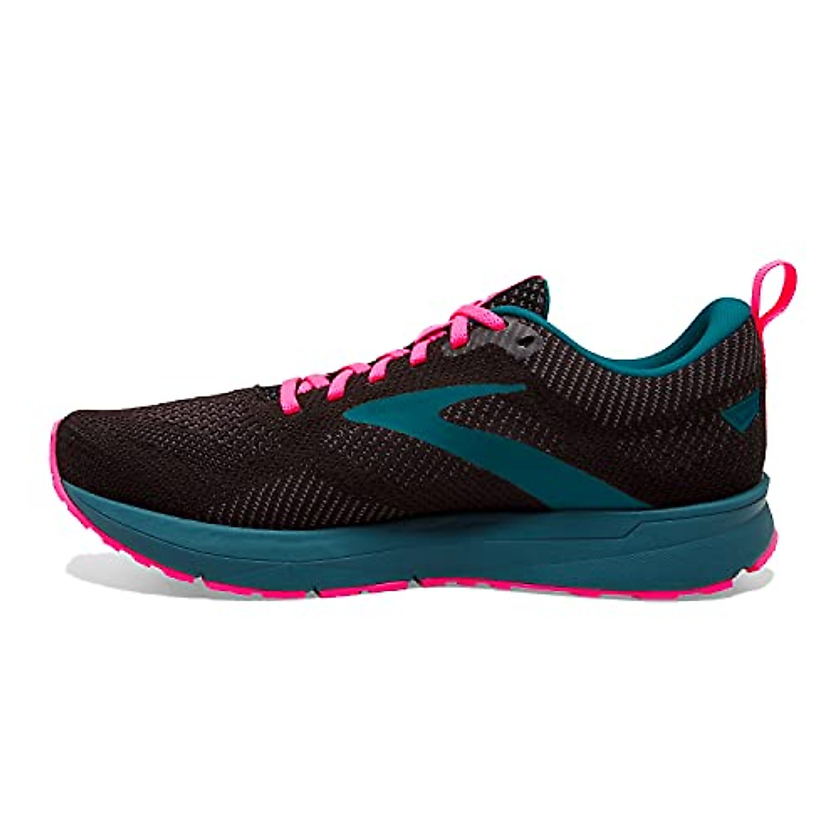 Brooks Women's Revel 5 Neutral Running Shoe - Black/Blue/Pink - 10