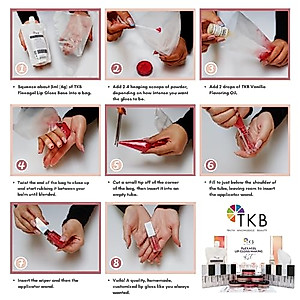 TKB Flexagel DIY Lip Gloss Making Kit| Make Your Own Lip Gloss| Moisturizing, High Shine, Crystal Clear| Vegan, Gluten and Cruelty free| Made in USA