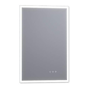 Luxaar Lucent 24 in. x 36 in. Wall Mounted LED Vanity Mirror with Color Changer, Dimmer and Defogger