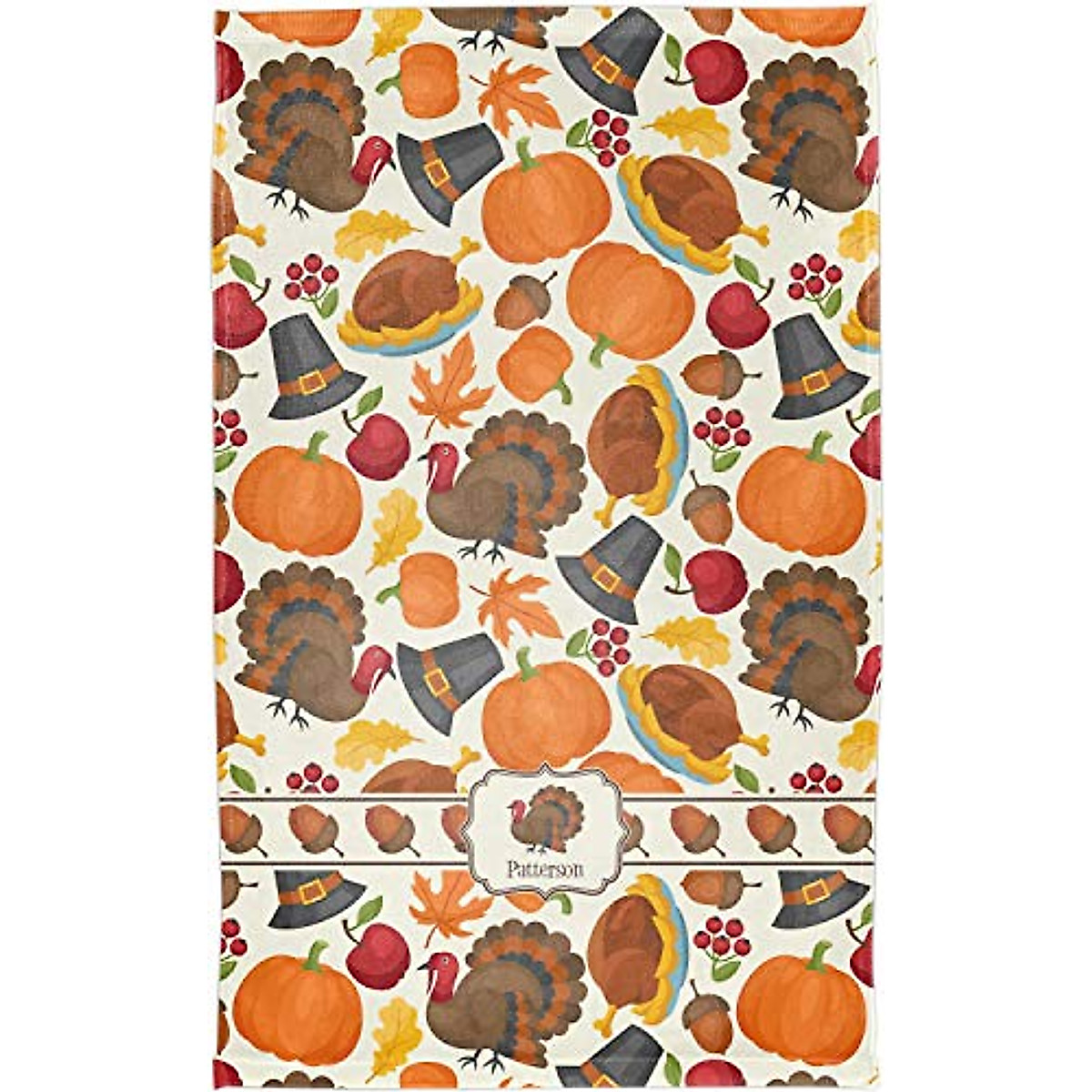 RNK Shops Traditional Thanksgiving Finger Tip Towel - Full Print (Personalized)