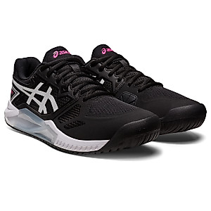 ASICS Men's Gel-Challenger 13 Tennis Shoes, 10, Black/HOT Pink