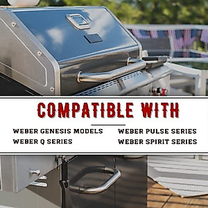 20 Pack Grease Drip Pan Liners | Compatible with Weber 6415, Genesis, Genesis II LX 200 300, Pulse, Q, Traveler, Spirit Gas Grills | Disposable Aluminum BBQ Drip Tray Replacement | 7.5 x 5 x 1.4 Inch