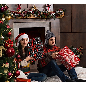 ZINTBIAL Birthday Wrapping Paper for Boys Girls Kids Baby Shower - Gift Wrapping Paper with Happy Birthday Words, Rainbow Stripe, Colorful Streamers - 20 x 29 Inches per Sheet (8 Folded Sheets), Recyclable, Easy to Store, Not Rolled