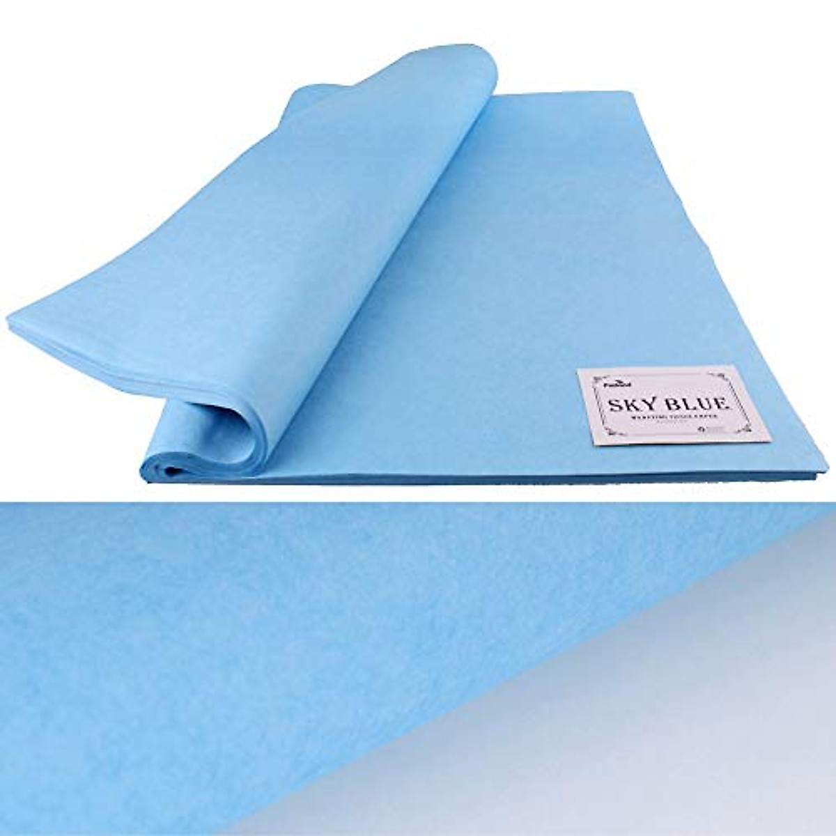 PMLAND Premium Quality Gift Wrapping Paper - Sky Blue - 15 Inches X 20 Inches 100 Sheets