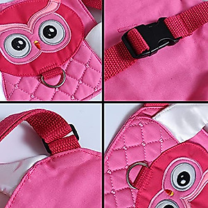 Toddler Kids Leash Owl Harness Wrist Toddlers Child Safety Walking Wrist Leashes for Kid Girls Boys (Owl, Rose)