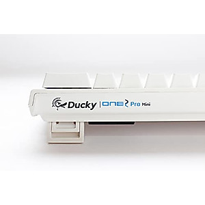 Ducky One 2 Mini Pro Pure White RGB LED 60% Double Shot PBT Mechanical Keyboard (Kailh Box Brown)